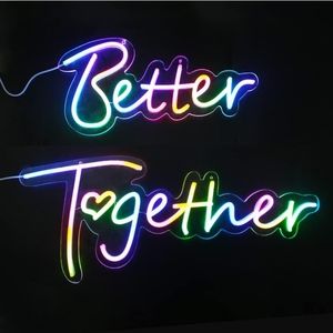 Aclorol | Party Supplies | Large Better Together Neon Sign For Wall ...